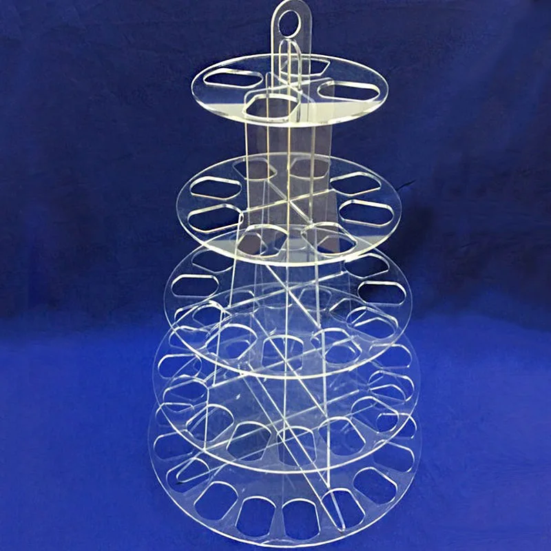 5 Tiers Acrylic Macaron Stand Plastic Macaron Tower Stand - Buy 5 Tiers ...