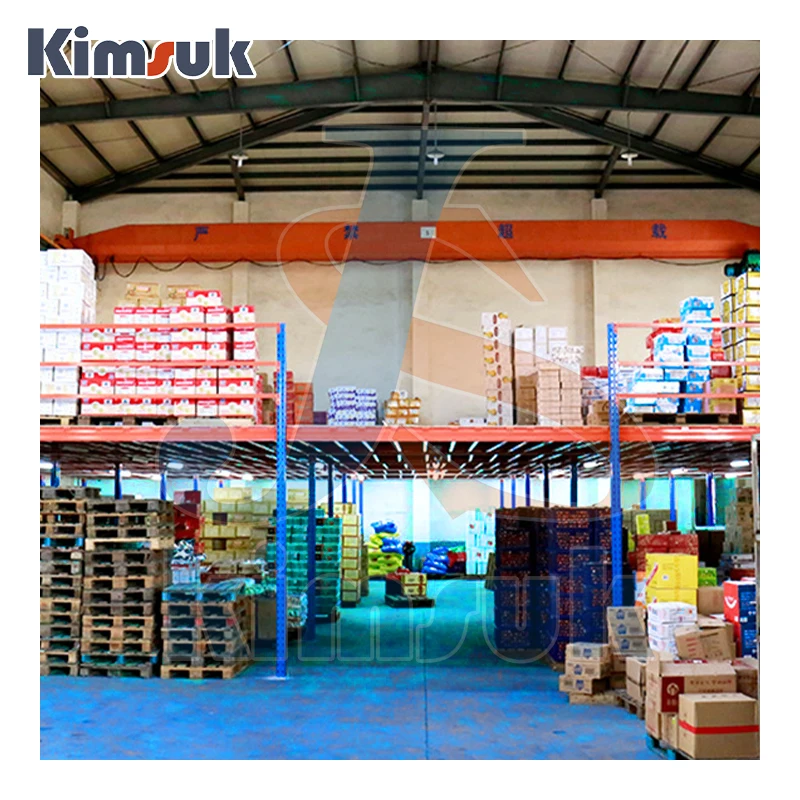 warehouse racking Steel rack system industrial mezzanine floor shelving ...