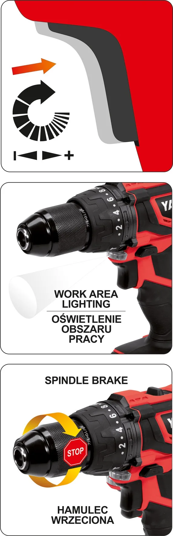 Yato Power Tools Cordless 18v Impact Drill/driver Yt-82786 - Buy Power ...