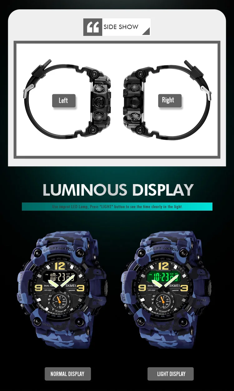 SKMEI 1637 Digital Sport Watch - Waterproof & Shock Resistant