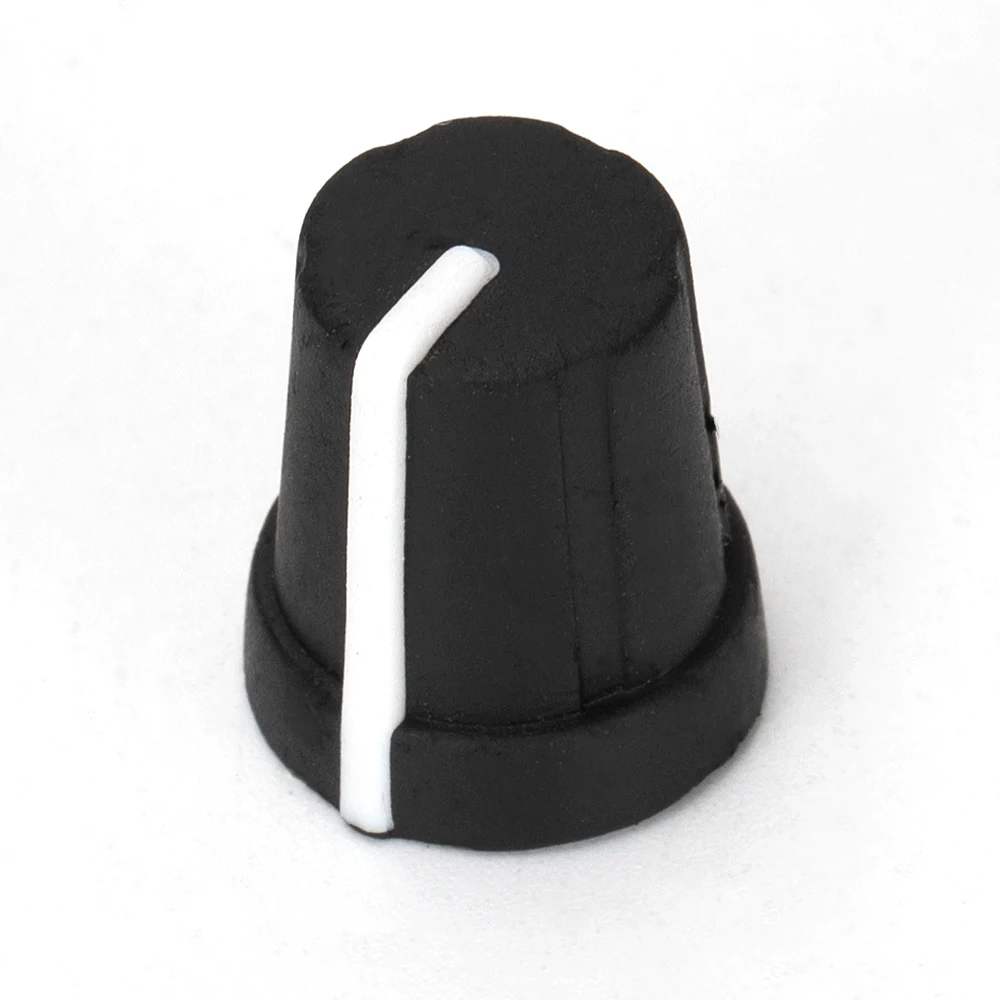 Black Body White Line Knob - Daier Rotary Knob Volume 18 Teeth