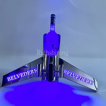 Stainless Steel Rocket Led Bottle Light Base Presenters For Bar Hotel ...