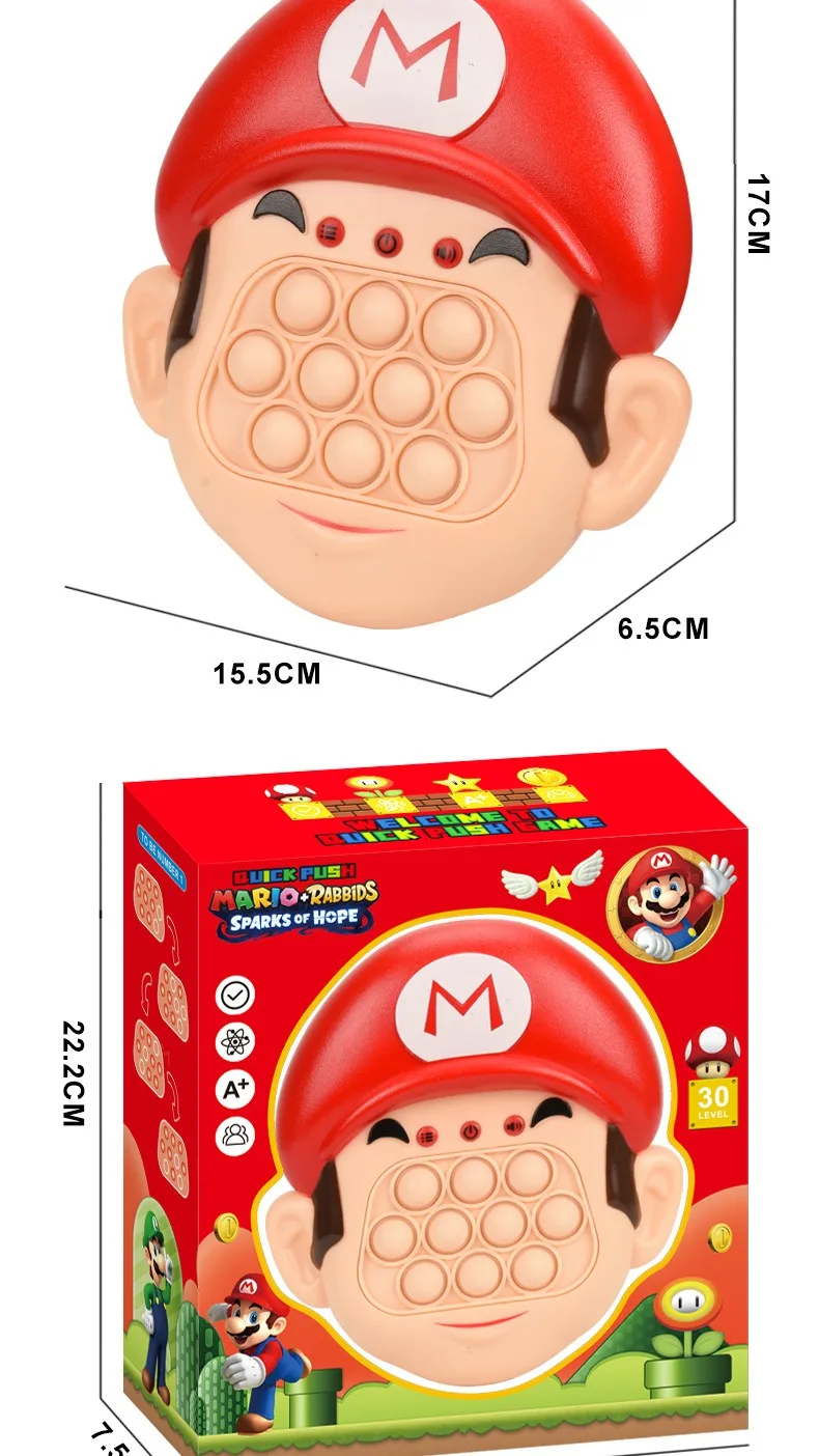 Pop It Game Light Up Fidget Toys,Quick Push Game Console With Multiple ...