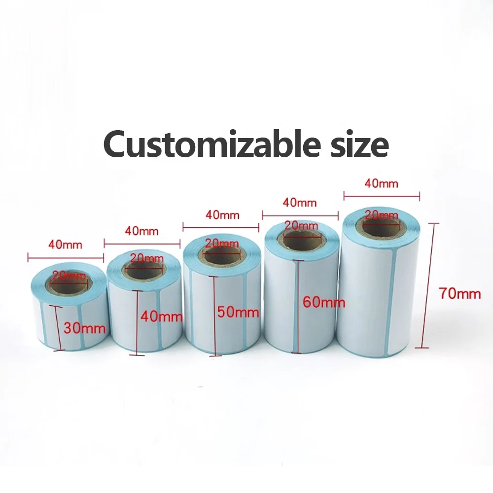 Custom White Barcode 58mm Scale Label Roll 58x60 58x40 Direct Thermal ...