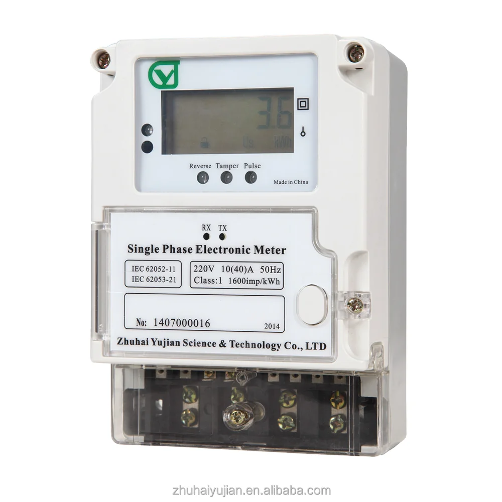New Design Single Phase Postpaid Electricity Meter Smart Meter Electric Prepaid - Buy Single ...