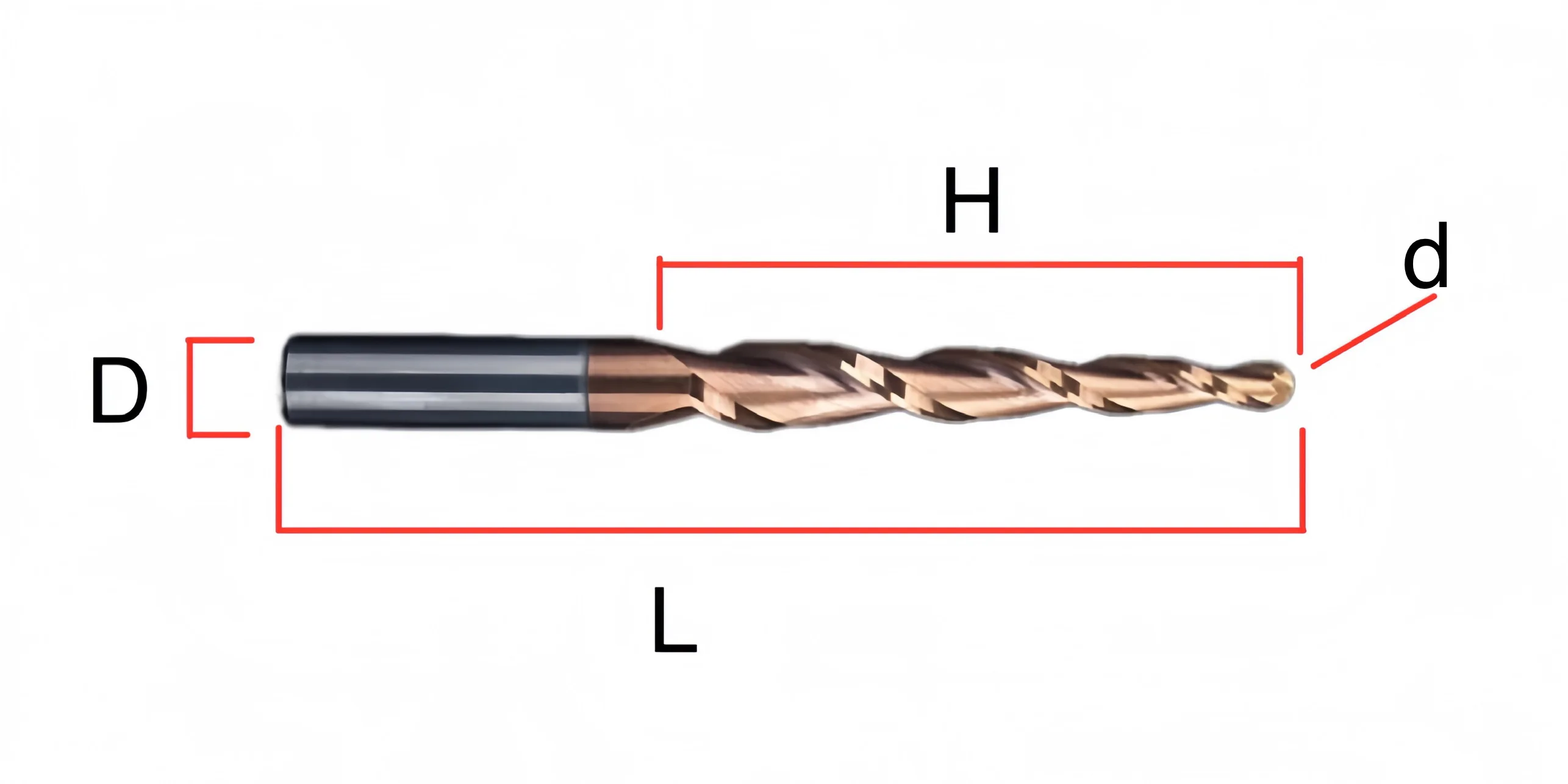 Popular Hot Sales CNC Router Bit Carbide Conical Ball Nose End Mill ...