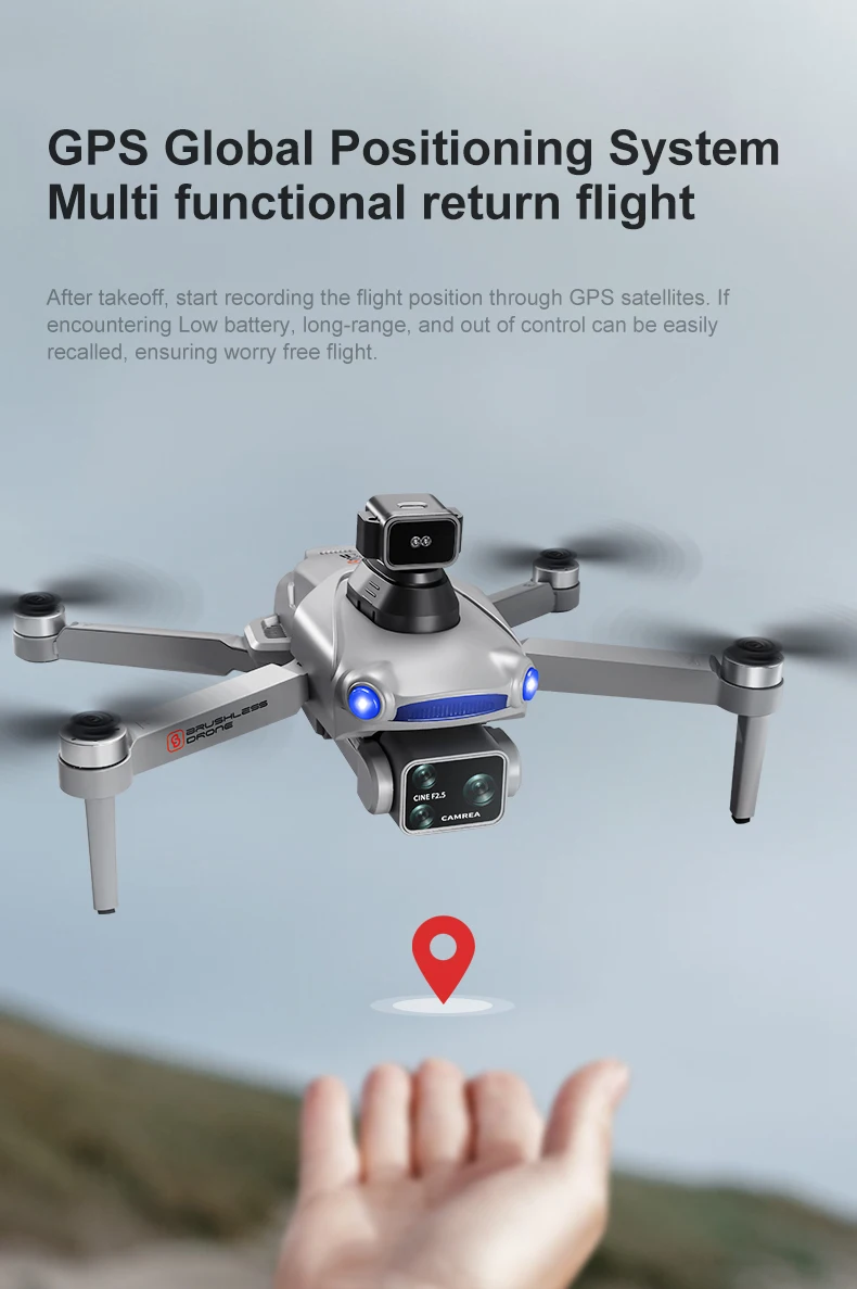 S119 GPS-Enabled Outdoor UAV High-Definition 8K Screen Display 1080P ...