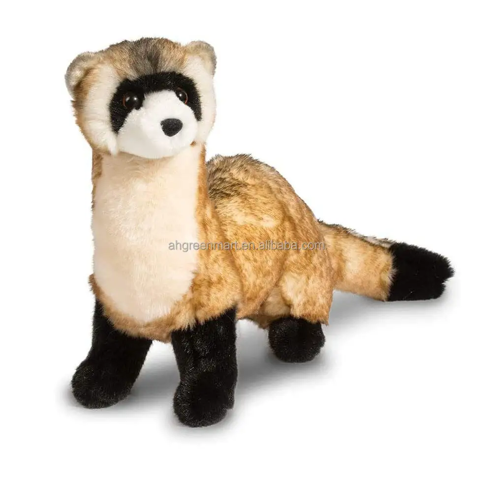 Greenmart Vivid Life-Size Black Footed Ferret Stuffed Toy