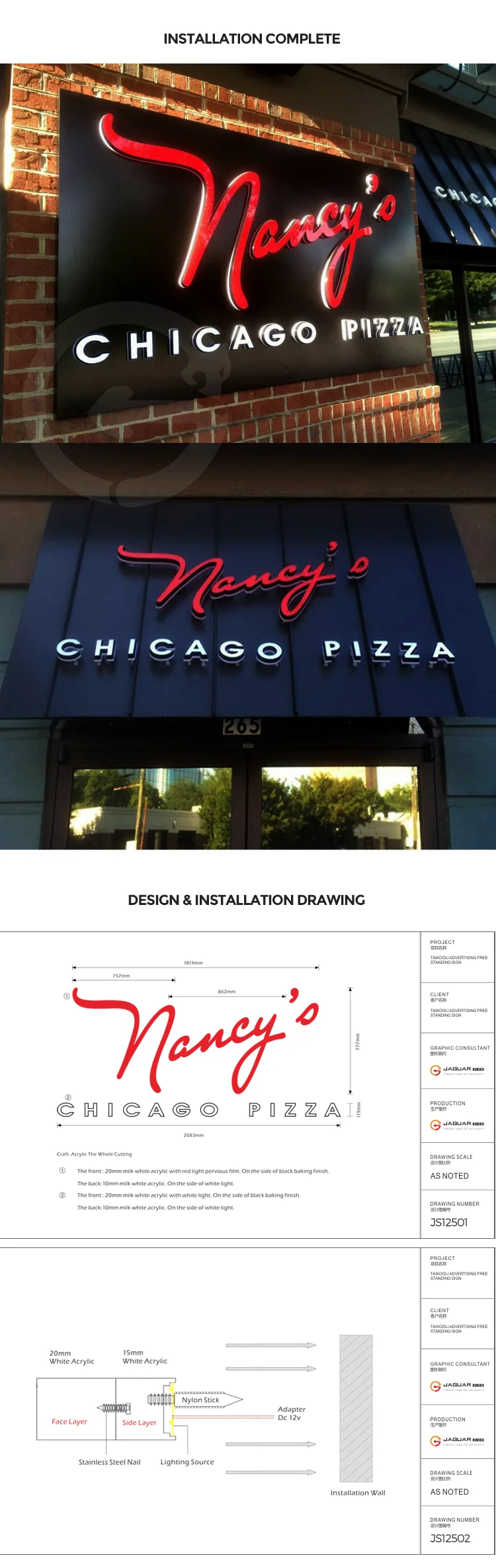 JAGUARSIGN Custom LED Business Signs - Durable & Efficient