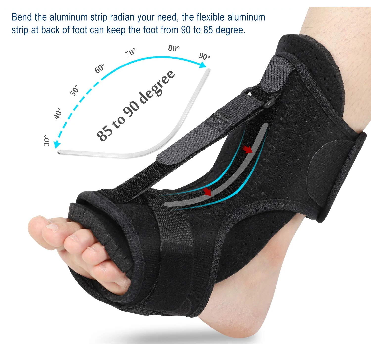 Plantar Fasciitis Night Splint - Dorsal Foot Brace Support