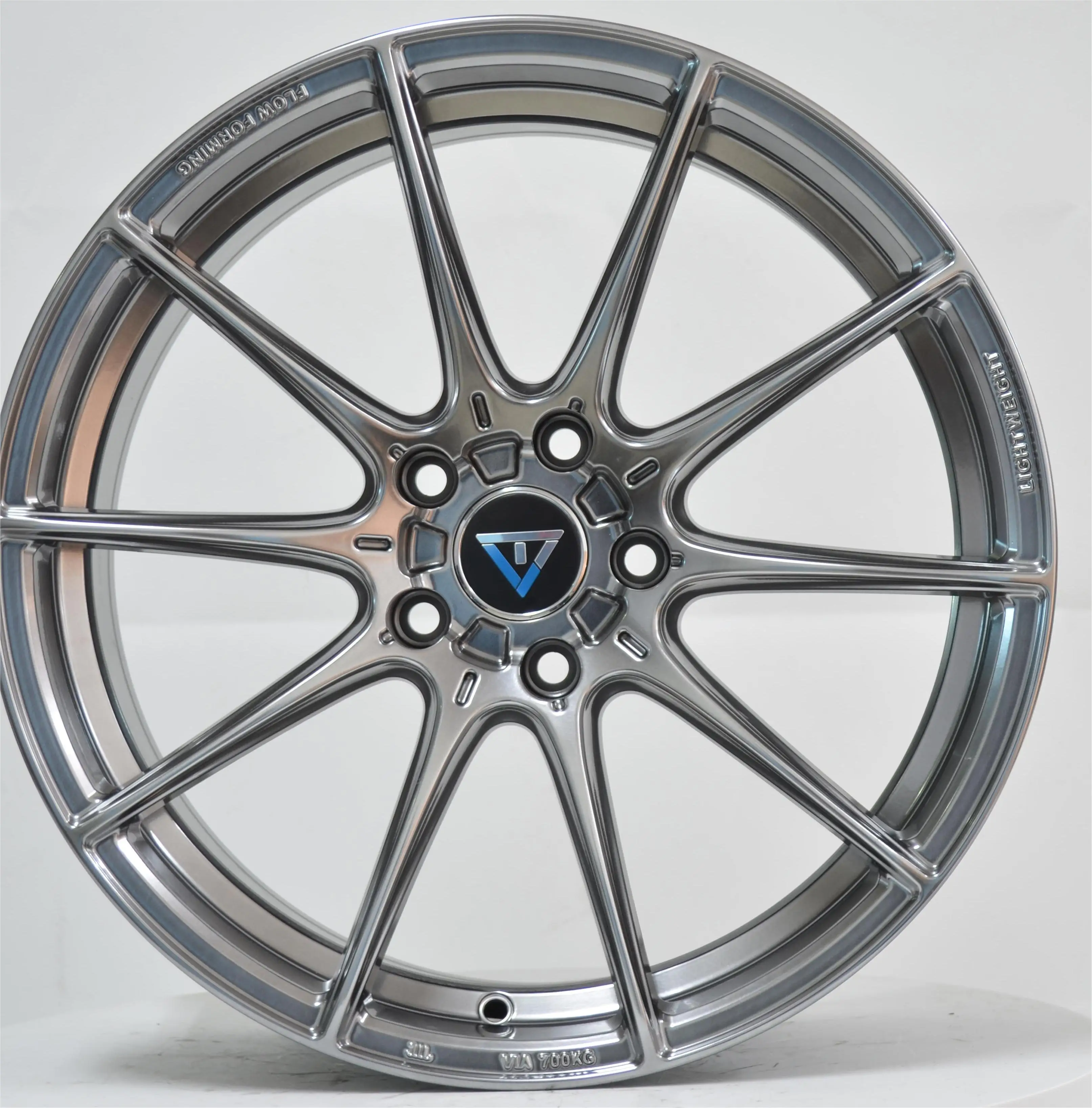 Cw-200 Factory 15 16 17 18 Inch Hyper Black Passenger Car Wheels Flow ...