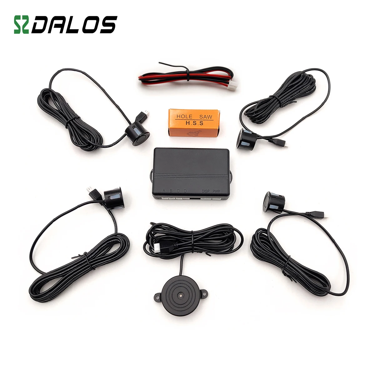 Reversing Radar Car Parking Sensor 12v Buzzer 4 Sensors Car Parking ...