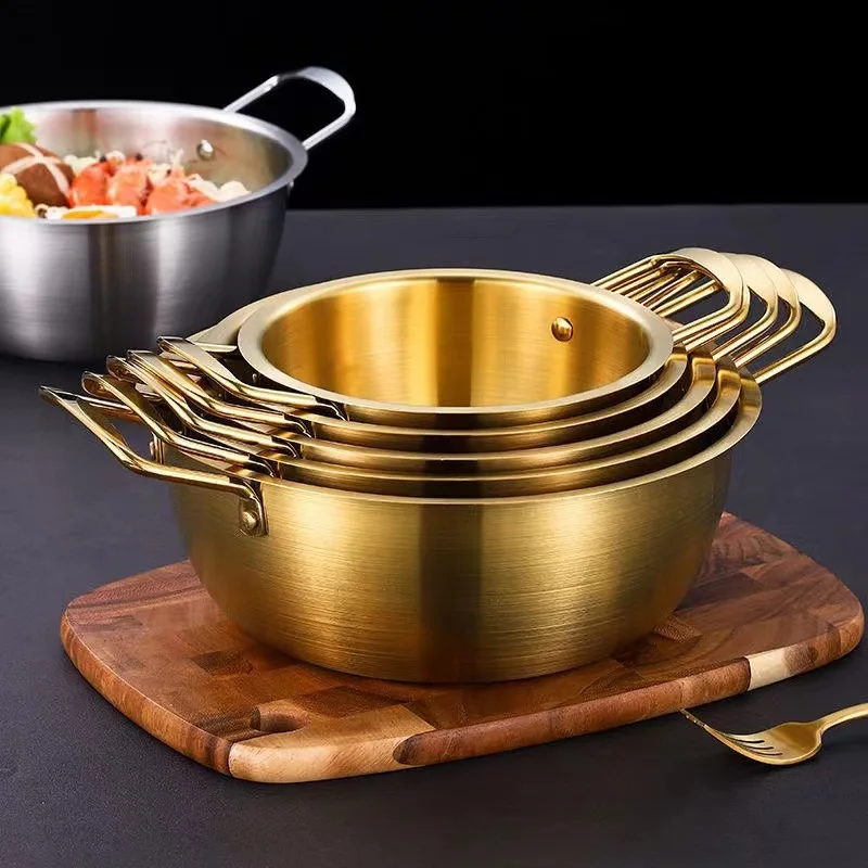 FTS Kimchi Noodle Pots Cookware with Lid Cooker Kitchen Soup Non Stick ...