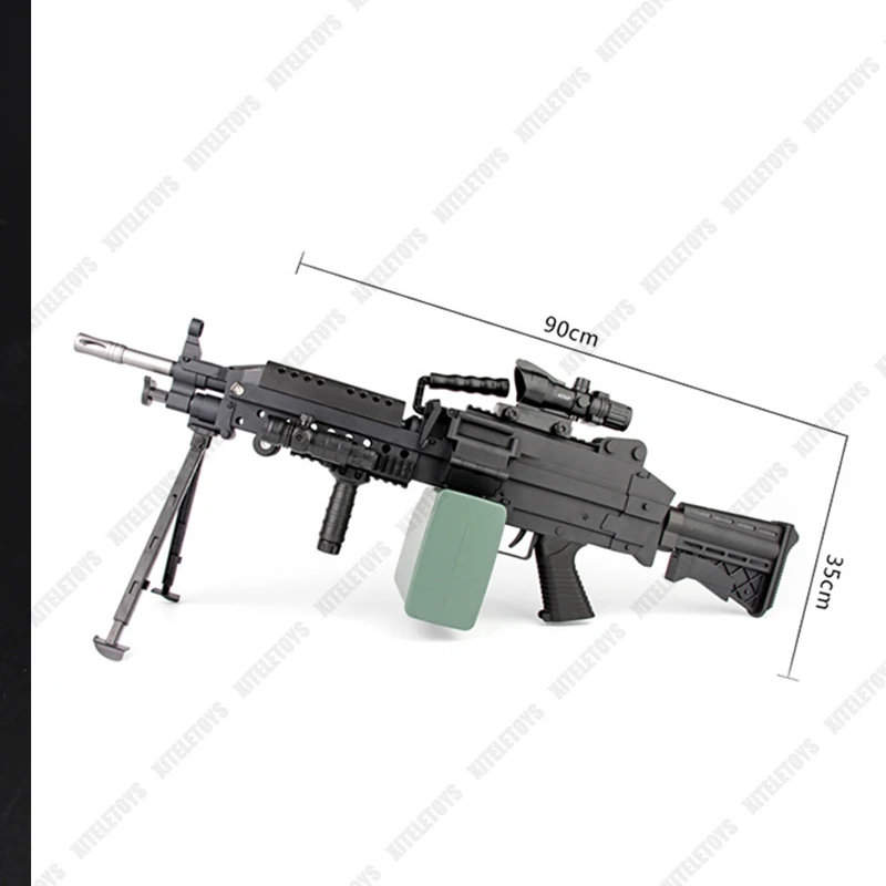 M249 Electric Gel Ball Blaster Rifle Nylon Gear Water Beads Splatter ...