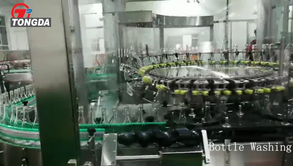 Factory Auto Rotary Glass Bottle Cleaning Machine Bottle Washing ...