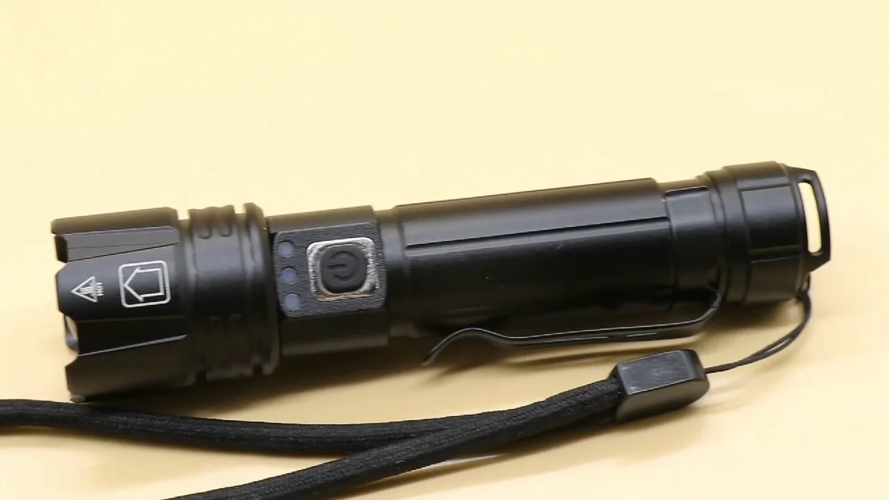 Mini Tactical Flashlight Xhp50 Portable Rechargeable Type-c Aluminum ...