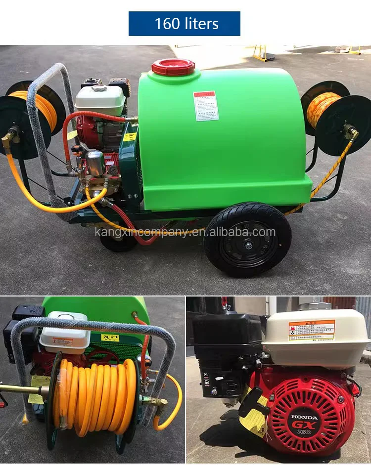 High Pressure Power With Long Hose Gasoline Engine Powered 160l Garden ...