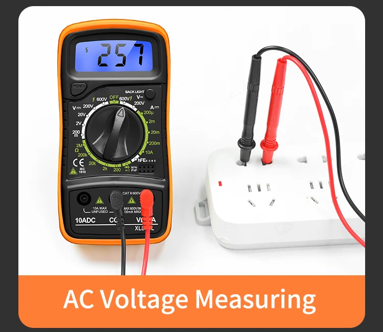 Xl830l Digital Multimeter With Backlight Lcd Display & Data Hold ...