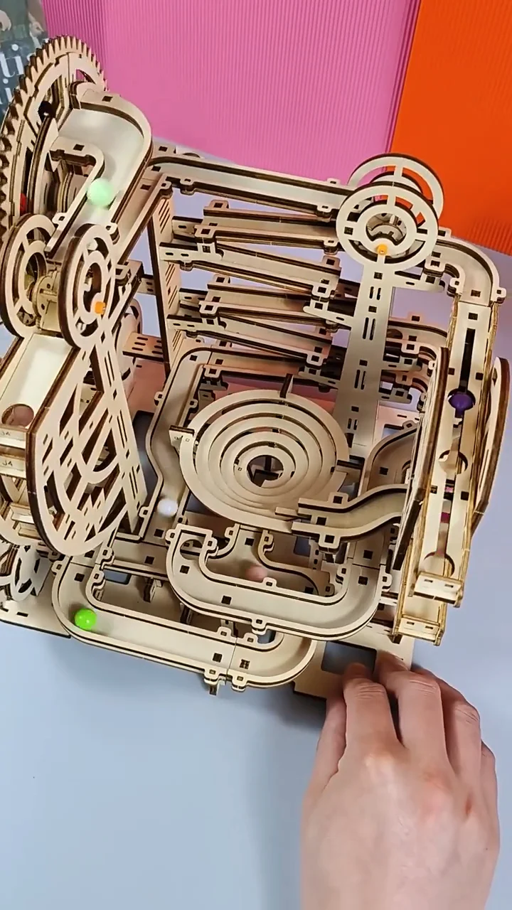 Creative New Diy Assembly Educational Toys Large Mechanical 3d Wooden ...