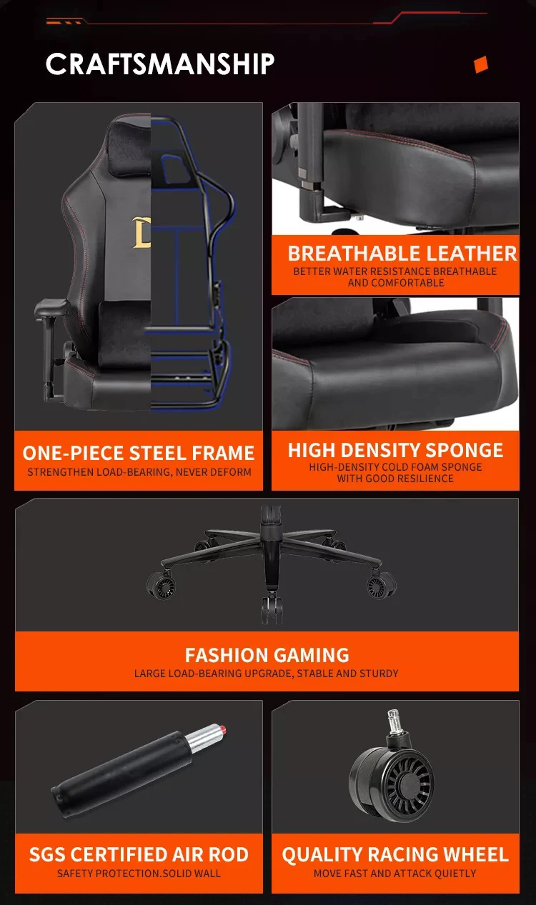 Luxury 4D Armrest Adjustable Computer Cadeira Gamer with Magnetic Neck ...