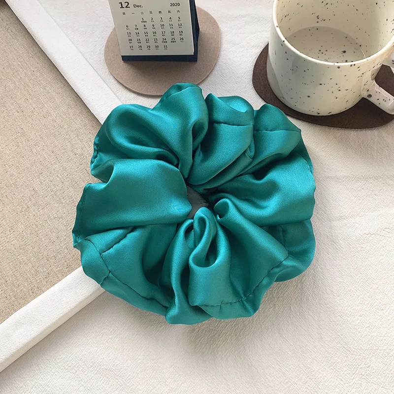 New 2022 Ins Influencer Design Oversized Satin Hair Scrunchy High ...