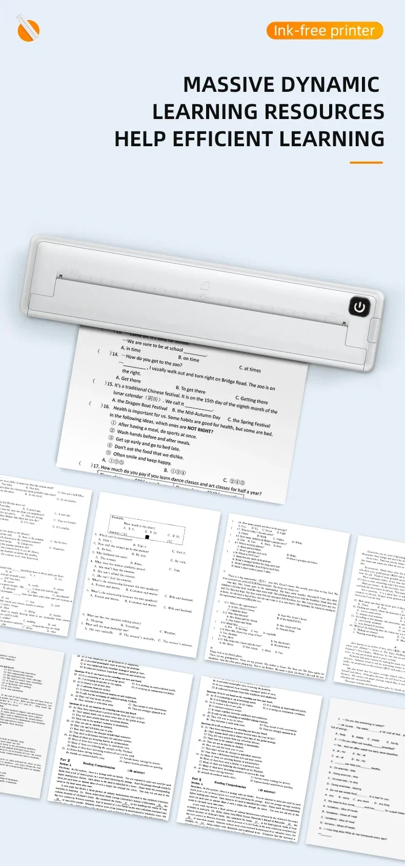 High Quality A4 Bluetooth Printer Continuous Thermal Printer PDF ...