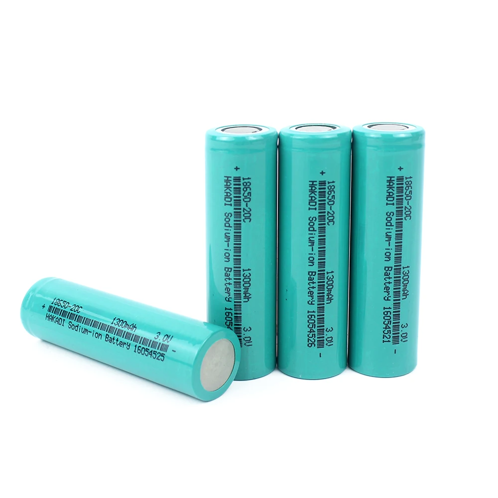 Hakadi 18650 Sodium Ion Battery - 1300mah, 3V, 20C