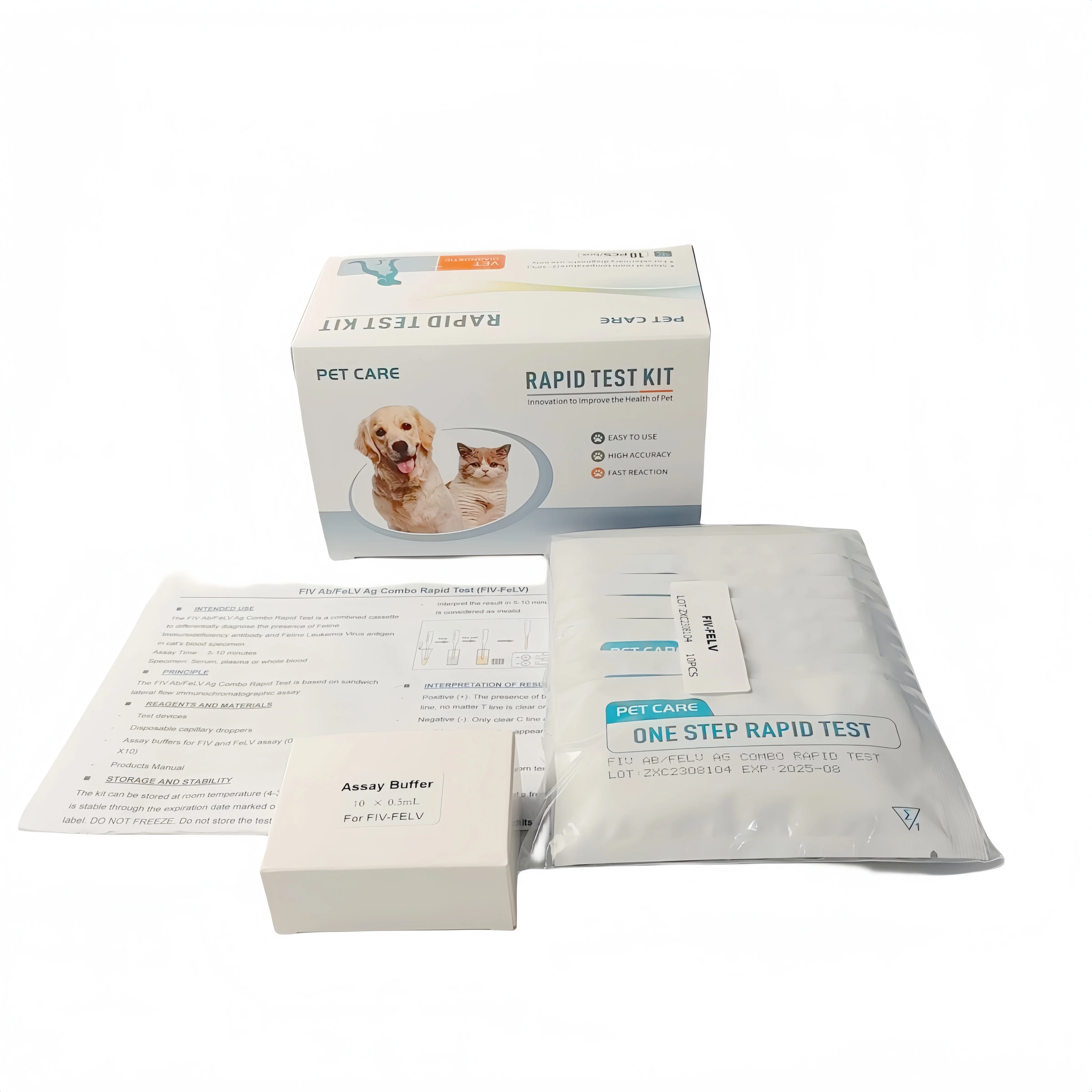 Rapid Test Canine And Feline Onestep D-dimer Rapid Card Instatest Kit ...