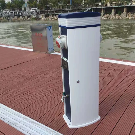 Floating Dock Electronic/water Tank Marina Yacht Service Bollard Power ...