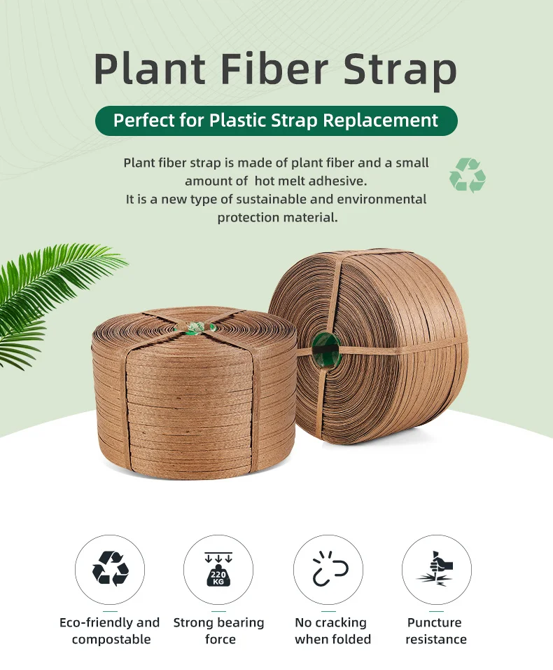 Eco-friendly Plant Fiber Pallet Strap - Sustainable Packing