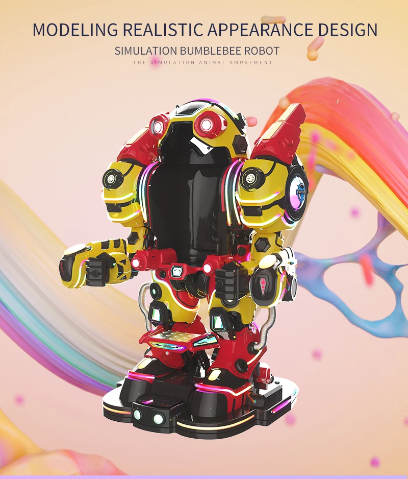 Chargeable Amusement Park Kids Game Machine Walking Robot Ride for Sale ...