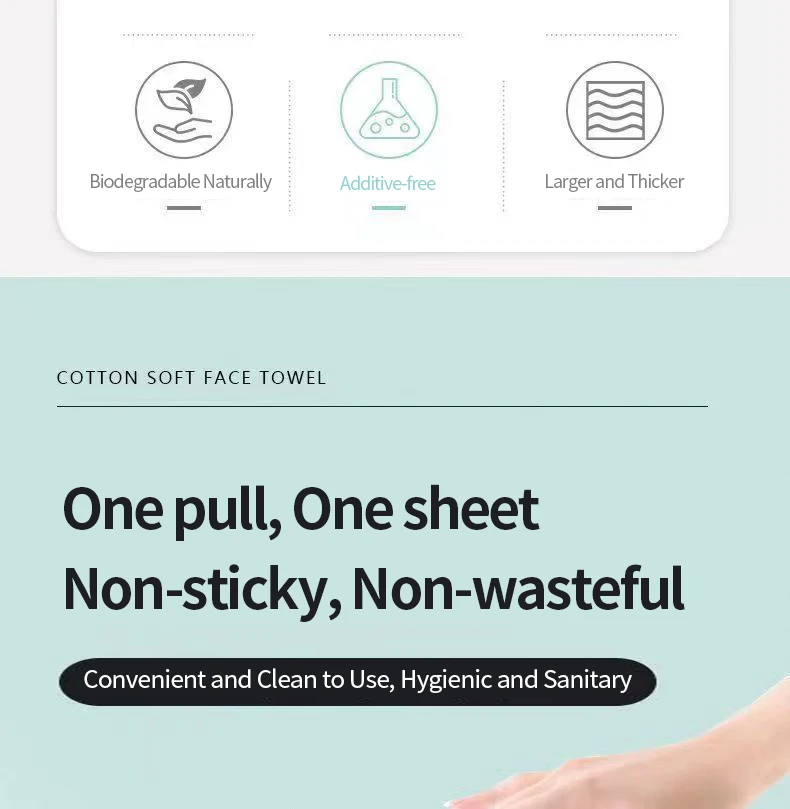 Cosmetic Non-woven Cotton Tissue Super Soft Water Absorbent Cotton ...