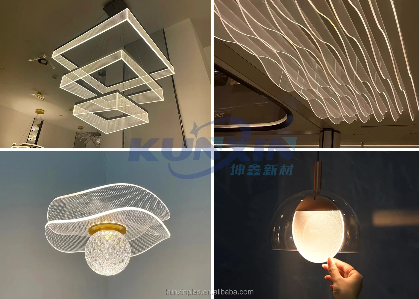 Kunxin Various Size Optical Clear Pmma Led Light Guide Plate 4mm 5mm ...