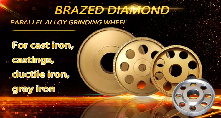 RZ Customized Brazing Diamond Grinding Wheel Parallel Alloy Grinding ...