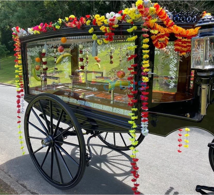 New Design Glass Horseless Hearse Carriage Horse Hearse Factory ...