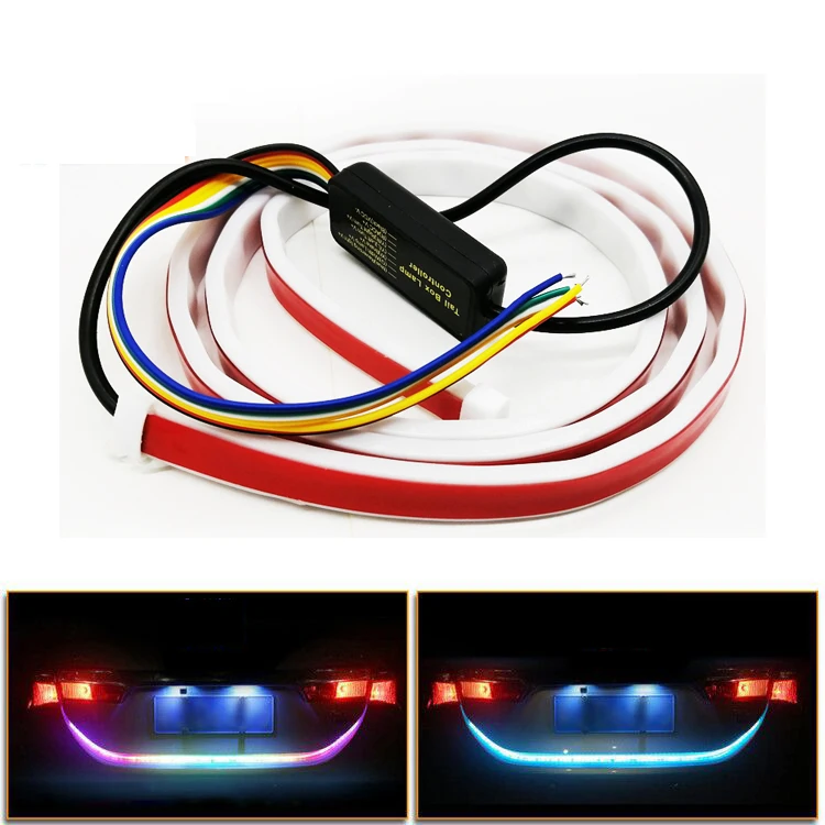 Car Tailgate Brake Drive Turn Signal Flow Warning Led Strip 12v ...