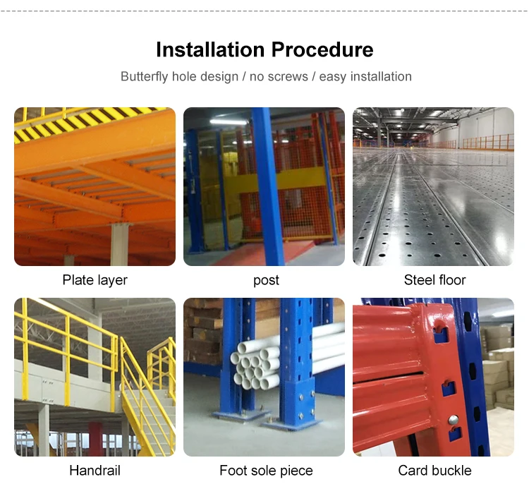 Warehouse Stacking Racks Shelves Mezzanine Floor Shelving Rack For ...