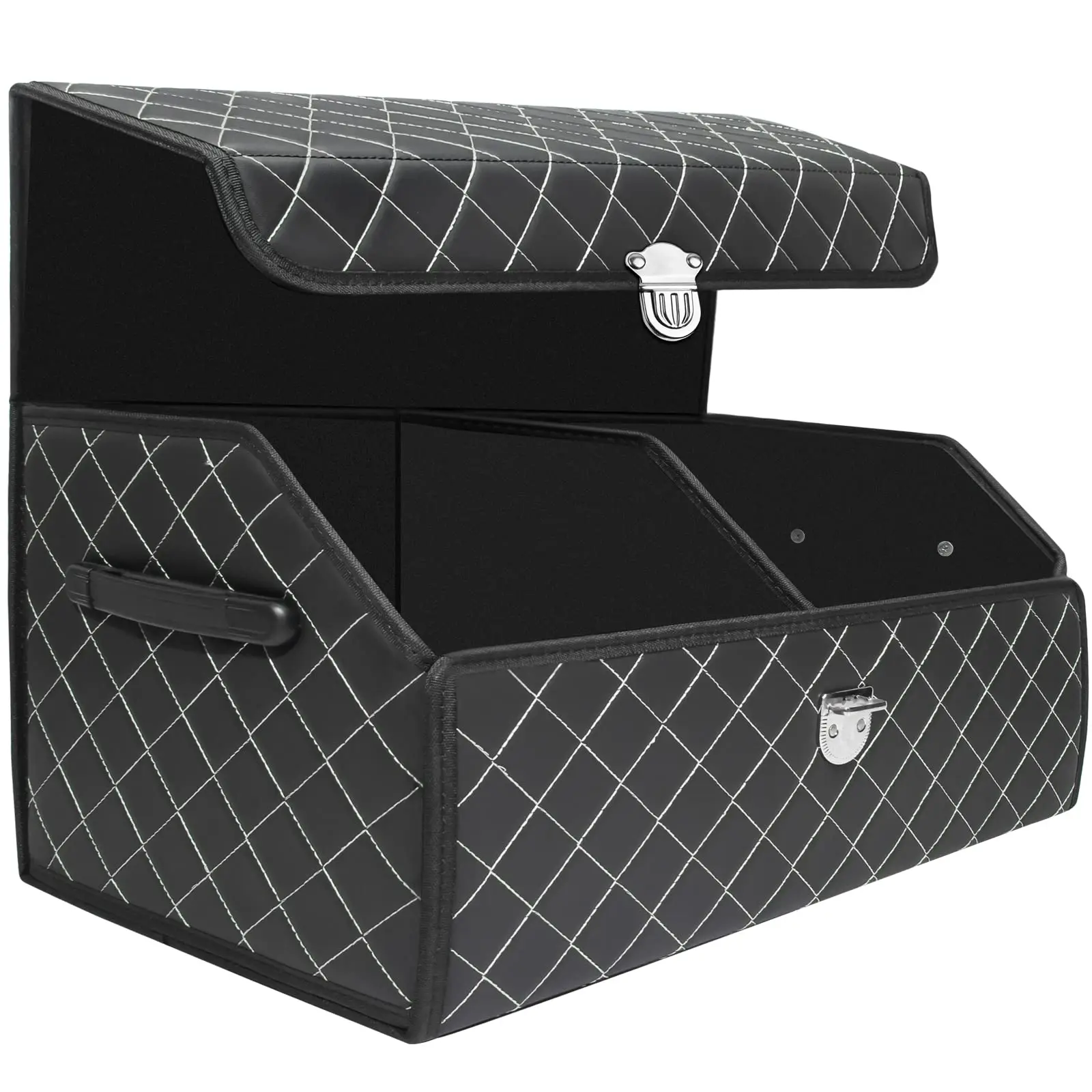 Factory Custom Cargo Storage Box Suv Leather Collapsible Auto Grocery ...