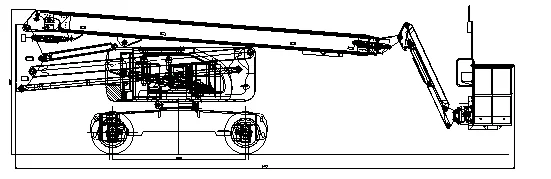 Cherry Picker Man Lift Equipment - 25m Self Propelled Boom Lift