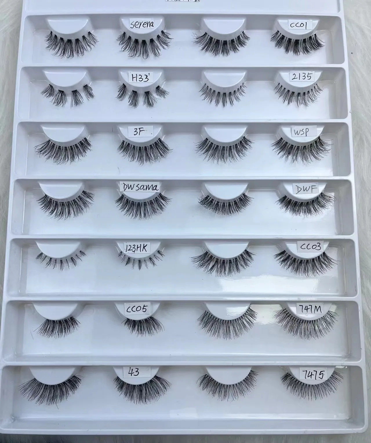 Human Hair Eyelashes Wholesale Glamorous 747 Handmade Invisible Lashes ...