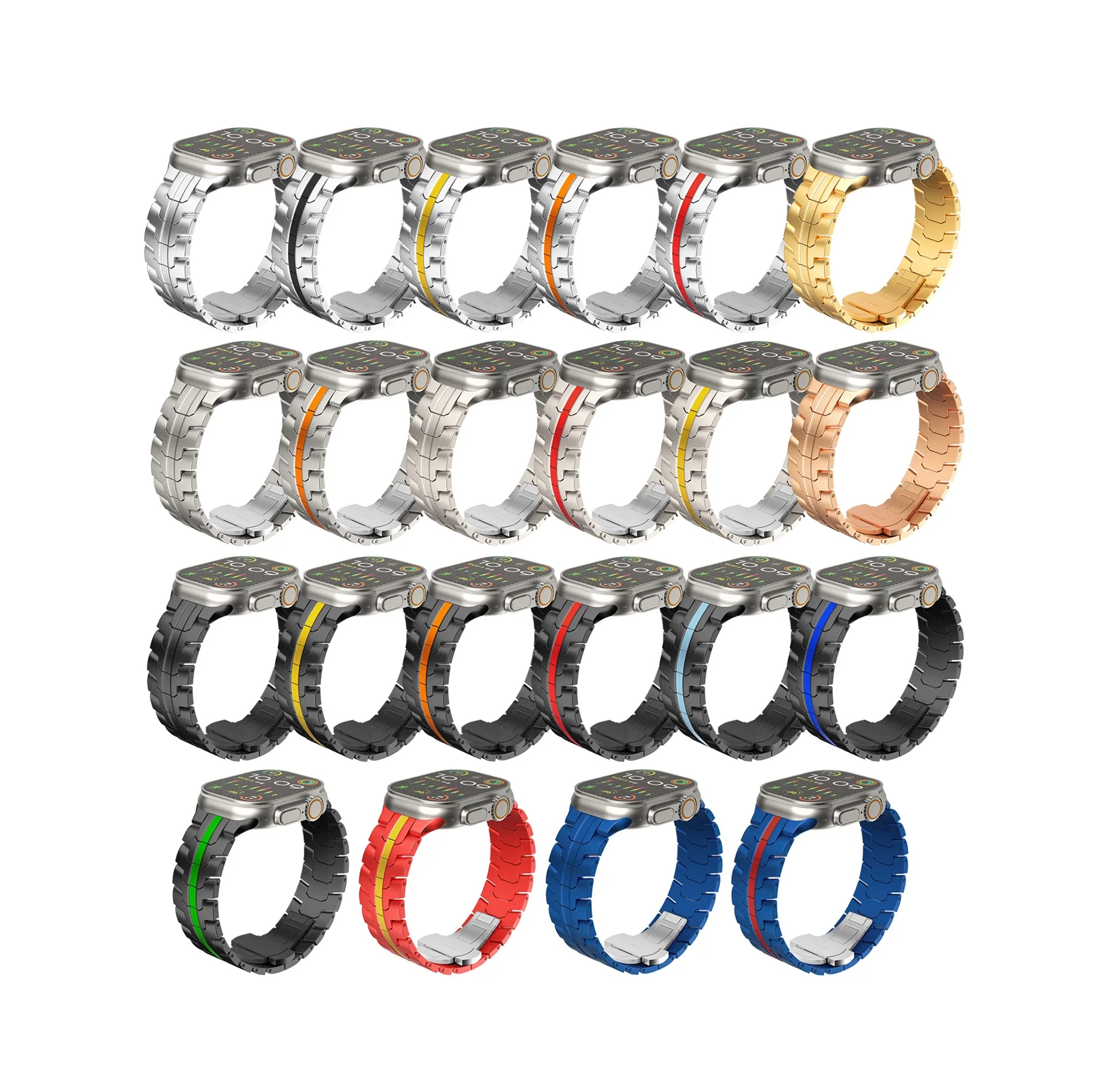 Light Luxury Premium Iron Man One Bead Stainless Steel Watch Strap For ...