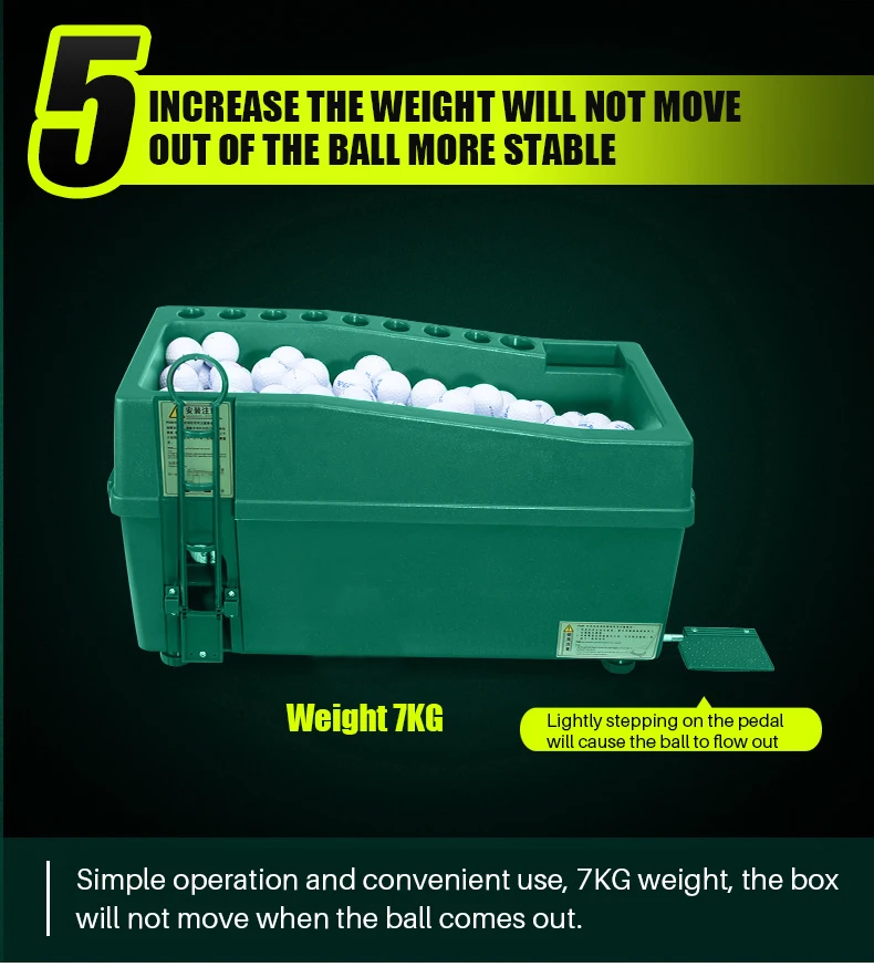 Semi-automatic Golf Ball Dispenser Powerless Golf Ball Dispenser ...