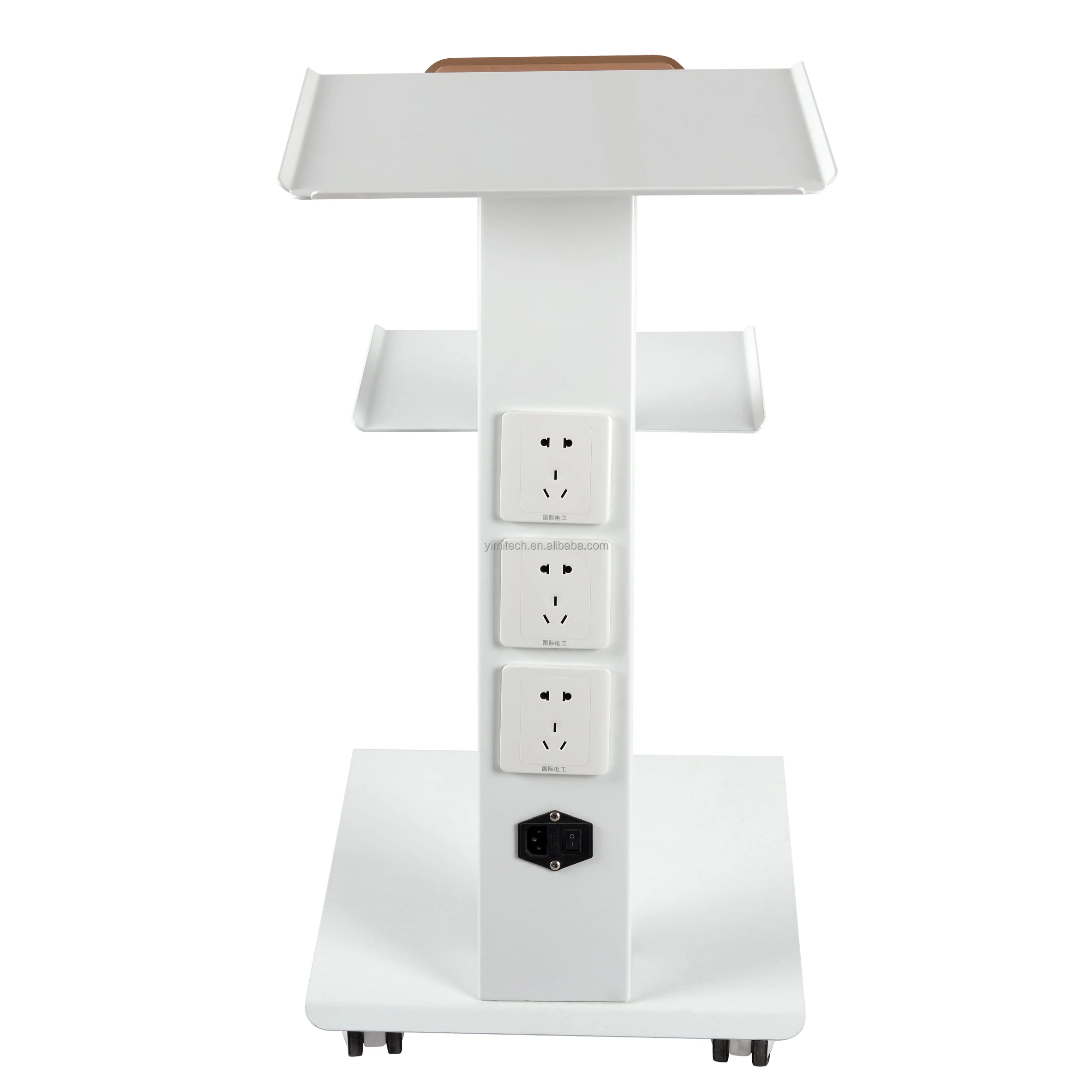 Mobile 3 Layer Socket Beauty Medical Beauty Salon Trolley