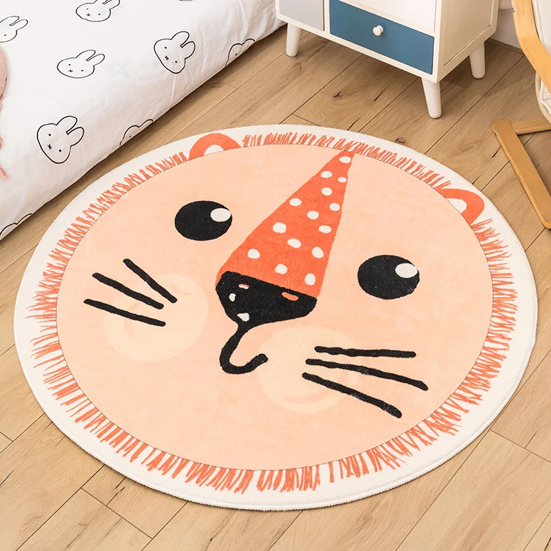 Nicro Cartoon Cute Children Room Round Carpet Living Room Bedroom Bed ...