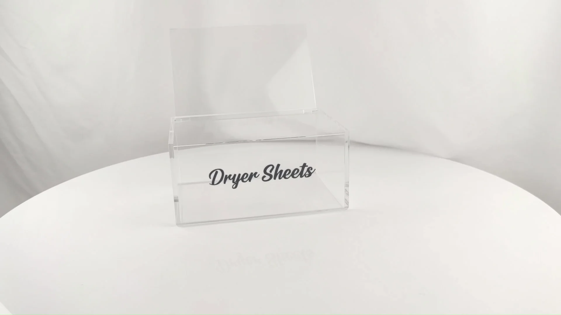 Custom Plexiglass Storage Boxes Acrylic Dryer Sheet Dispenser Clear ...