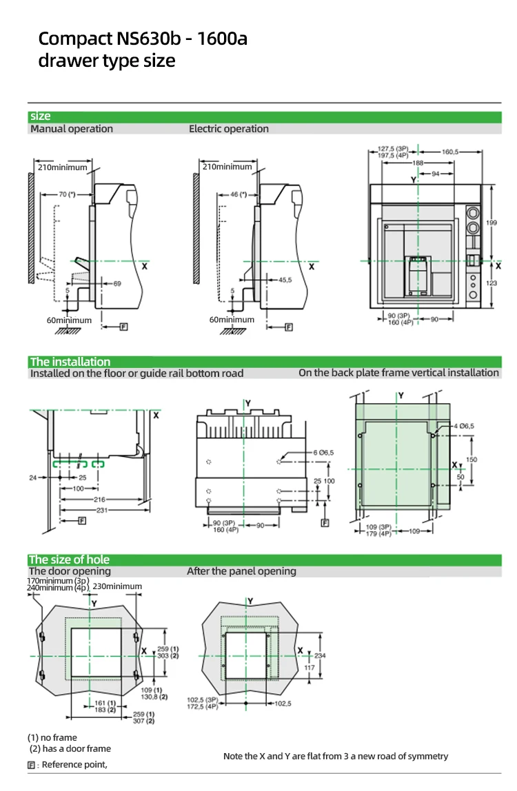 High Quality Drawer Circuit Breaker Air Circuit Breaker Ns630b-1600a ...
