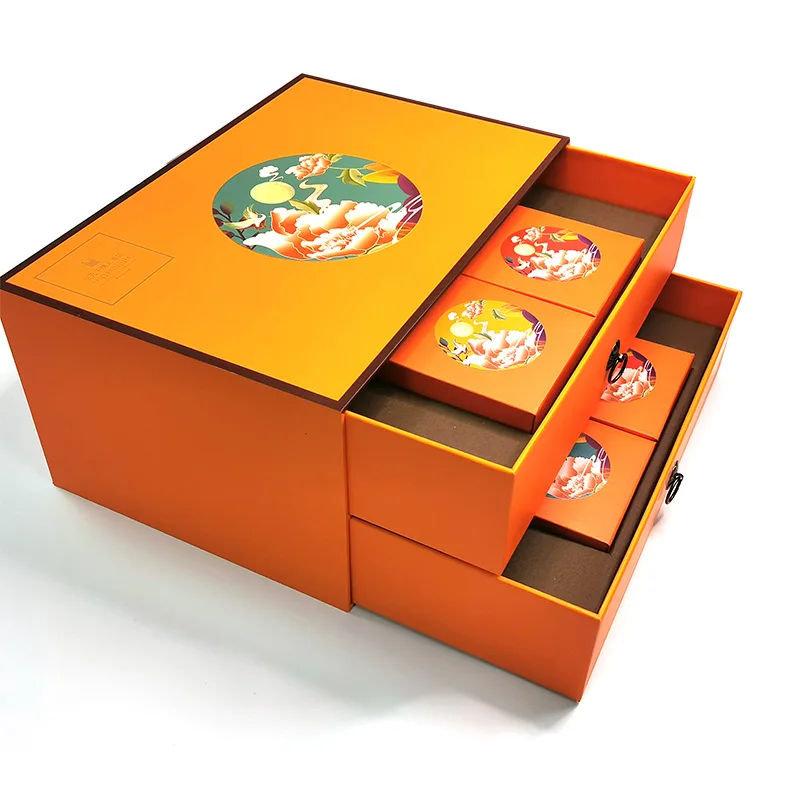 Luxury Custom Black Logo Hot Stamping Packaging Drawer Gift Boxes - Buy ...