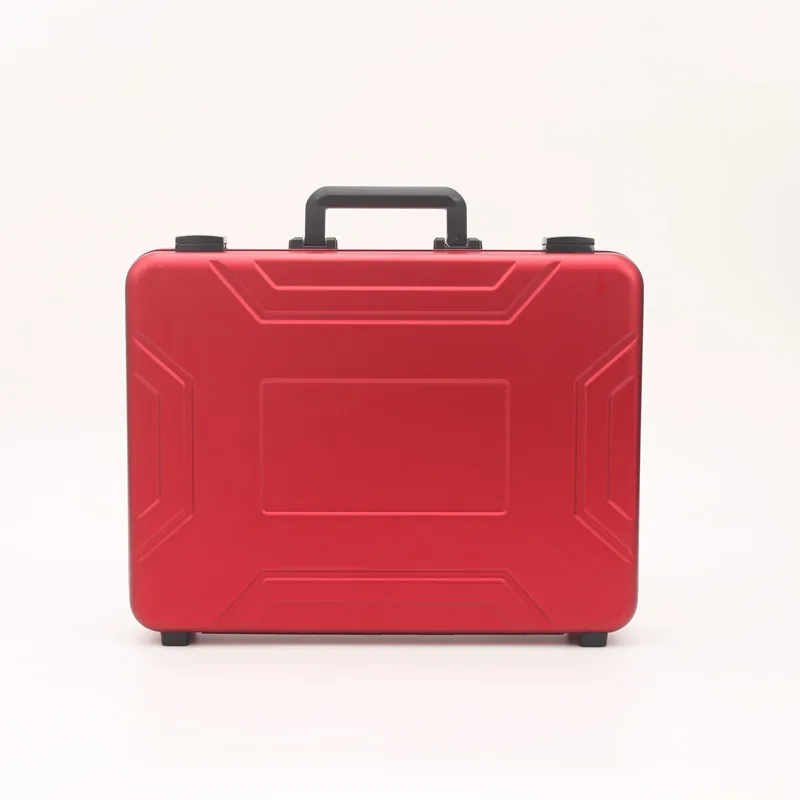 Durable Red Aluminum Briefcase - Ideal for Equipment Carrying