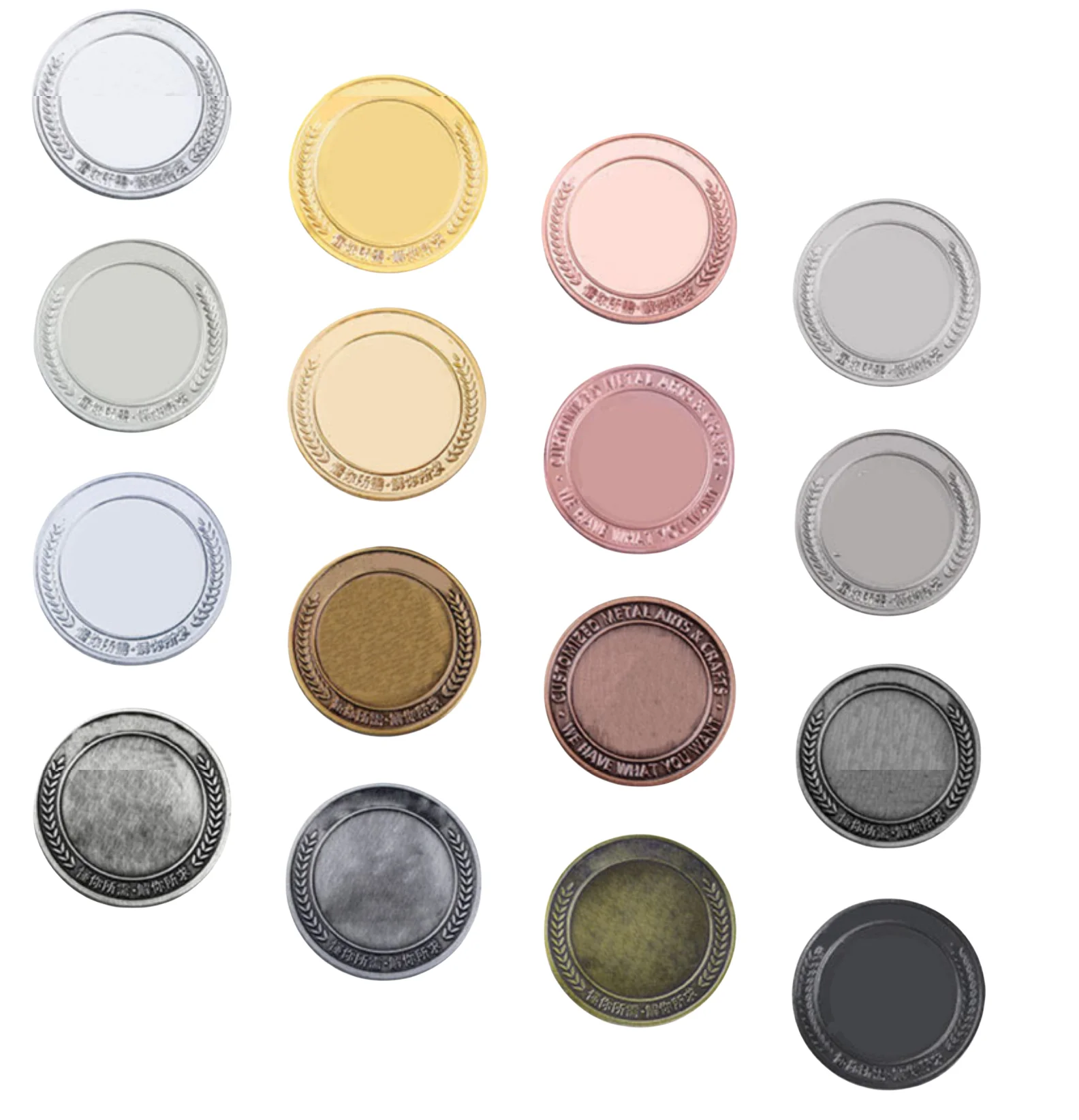 Customized Corporate Anniversary Metal Commemorative Coins Logo ...