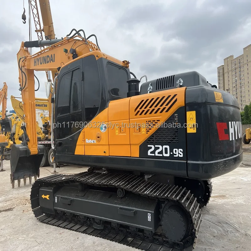 Tracked Excavator Digger Hyundai 220lc-9s Used Excavators Hyundai ...